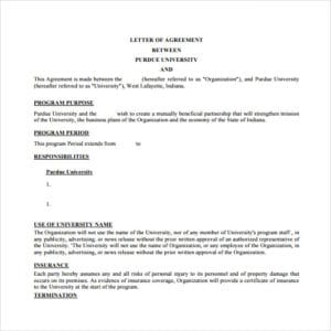 15+ Sample Letters Of Agreement - Writing Letters Formats & Examples