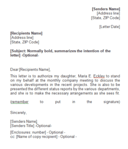 8+ Authorization letters to Act on Behalf - Writing Letters Formats ...